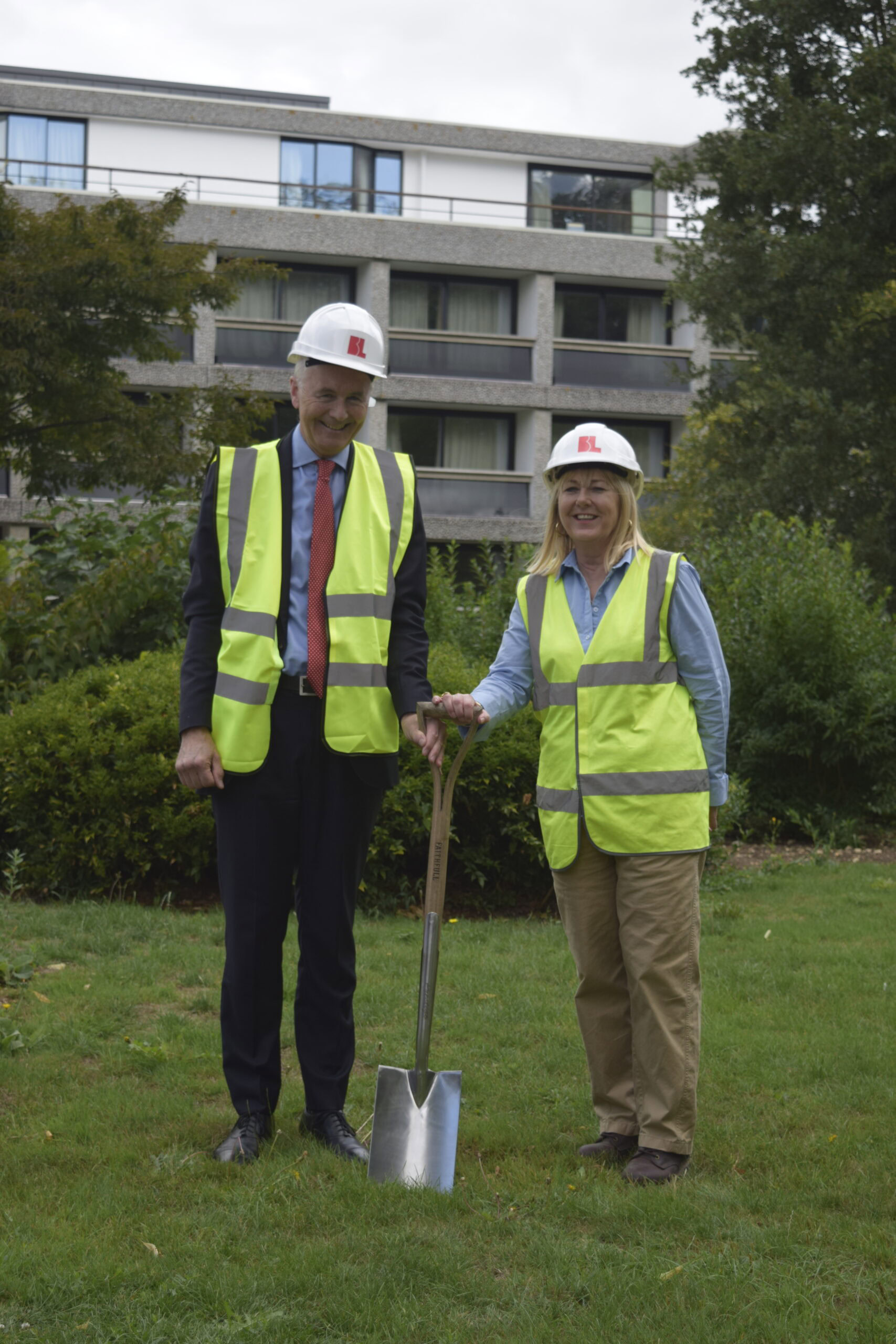 Breaking ground for the new Garden Building - Wolfson College